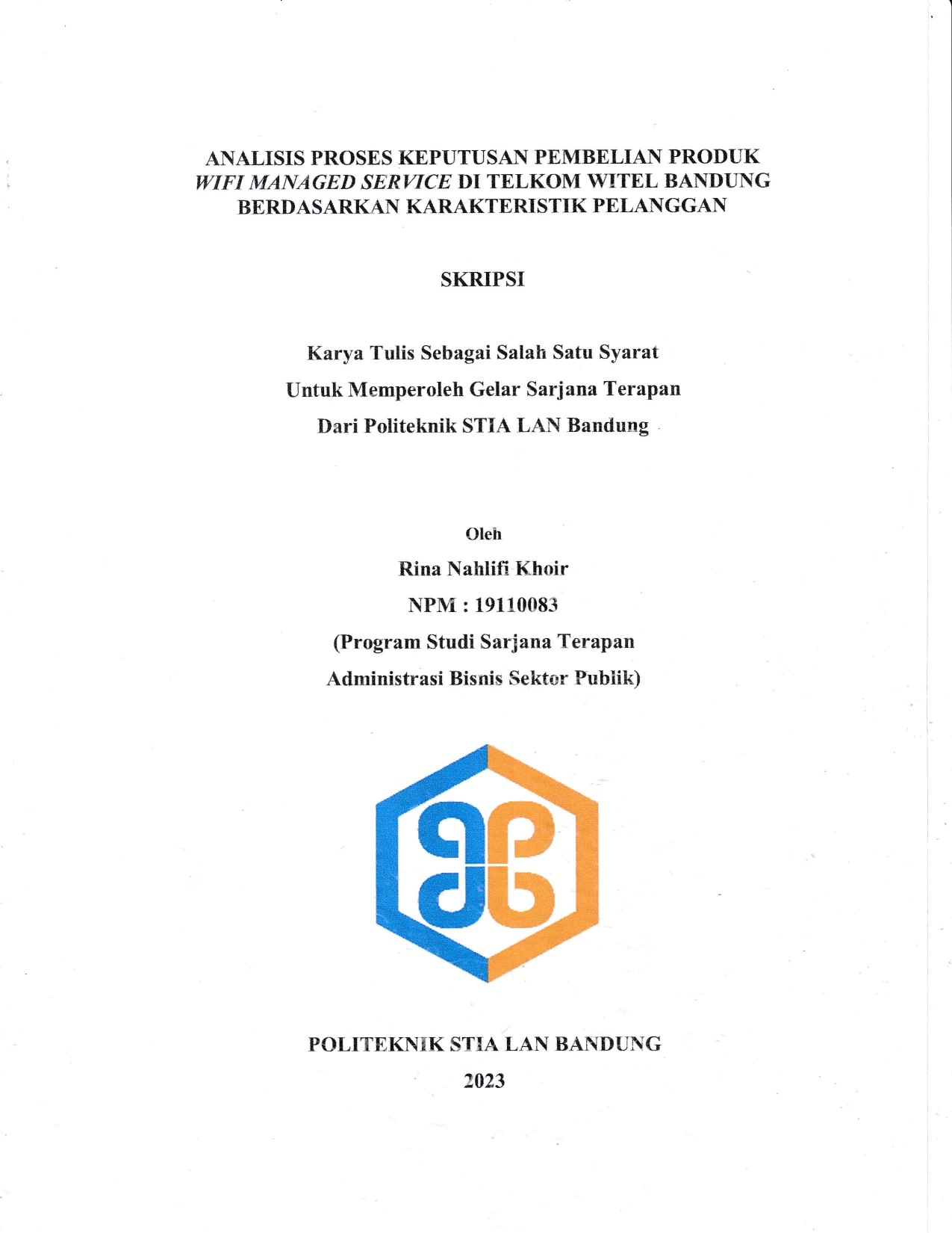 Repository Politeknik STIA LAN Bandung | Repository :: OPAC