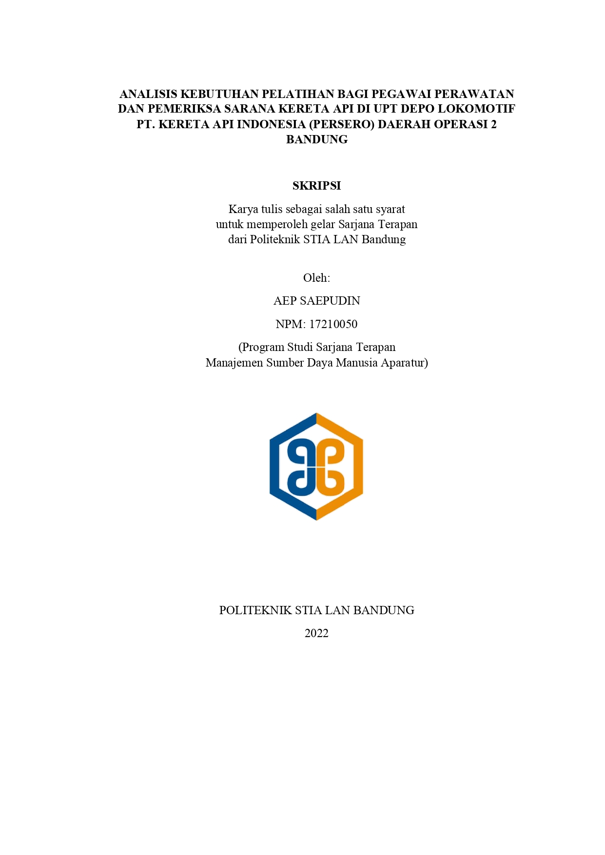 Repository Politeknik STIA LAN Bandung | Repository :: OPAC